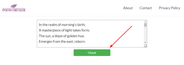 Free Poem Checker - Check Your Poetry for Free